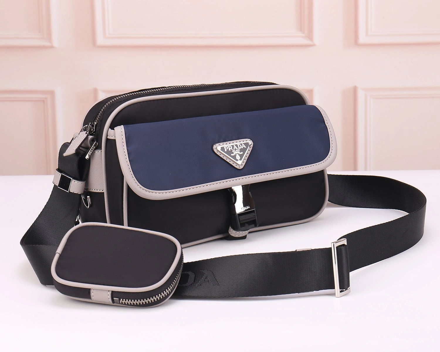 Brand-authenticated Mens Prada Satchel Bags