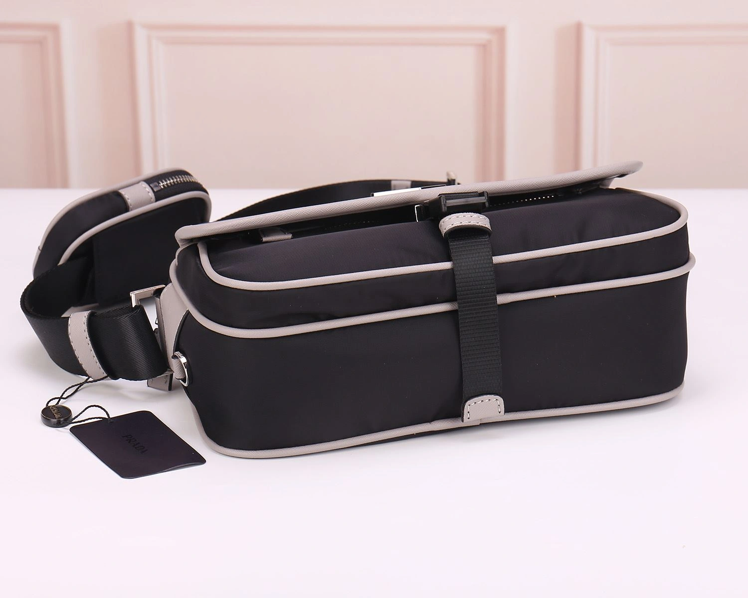 Brand-authenticated Mens Prada Satchel Bags