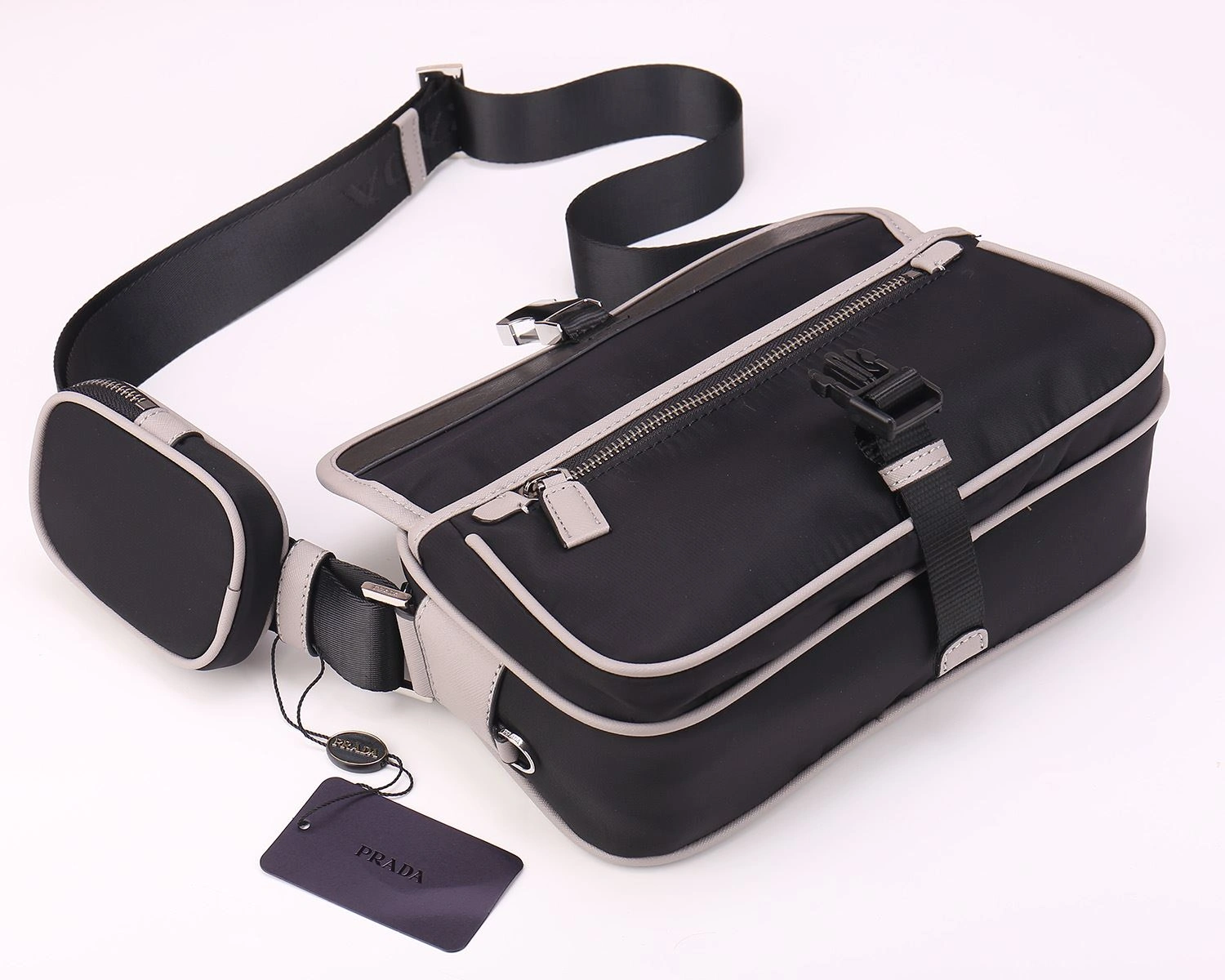 Brand-authenticated Mens Prada Satchel Bags
