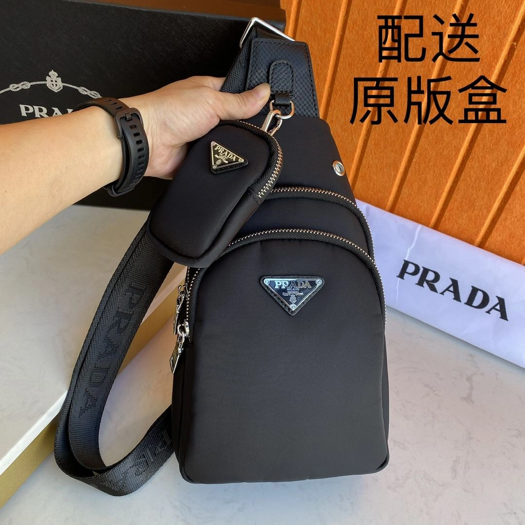 Genuine Mens Prada Waist Chest Packs