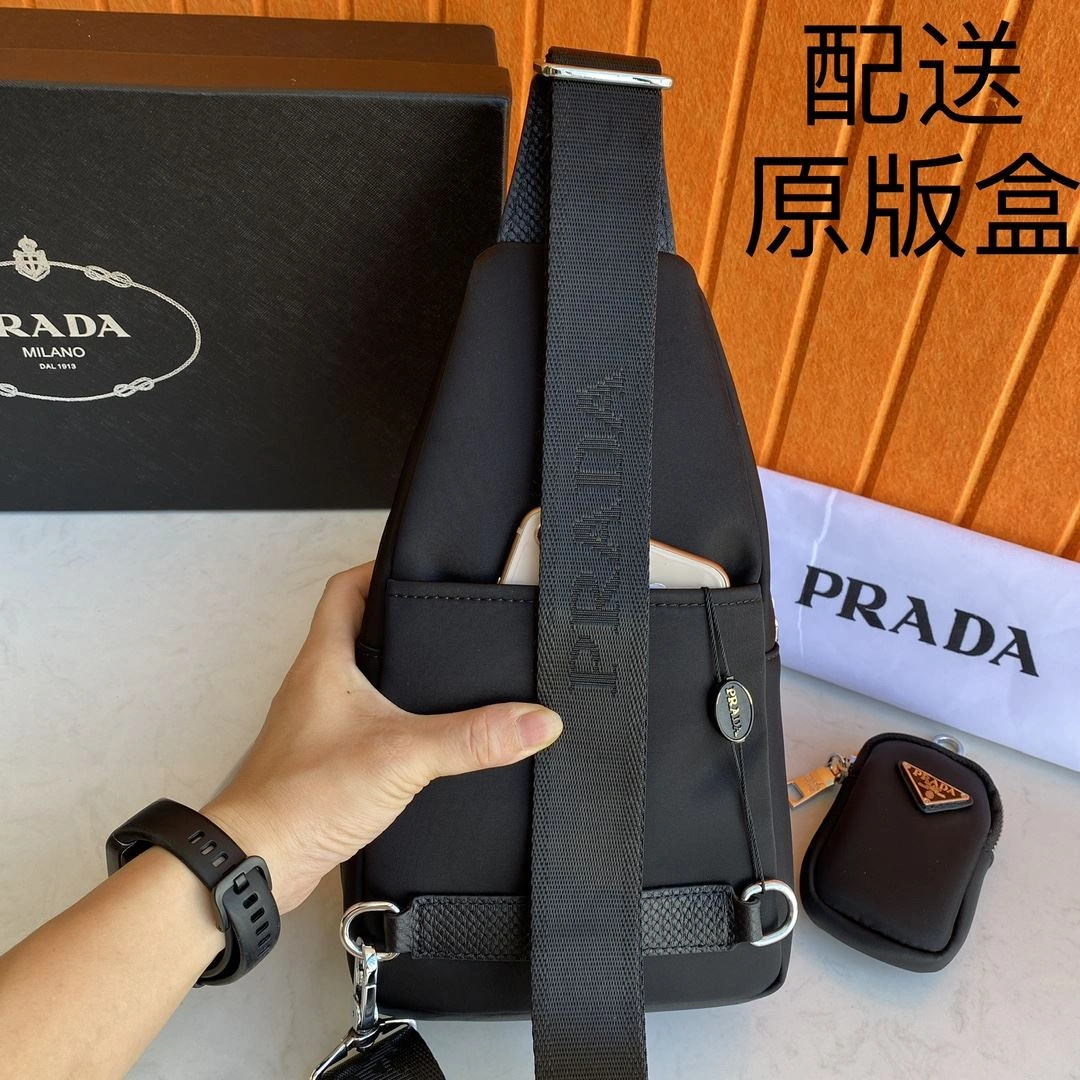 Genuine Mens Prada Waist Chest Packs