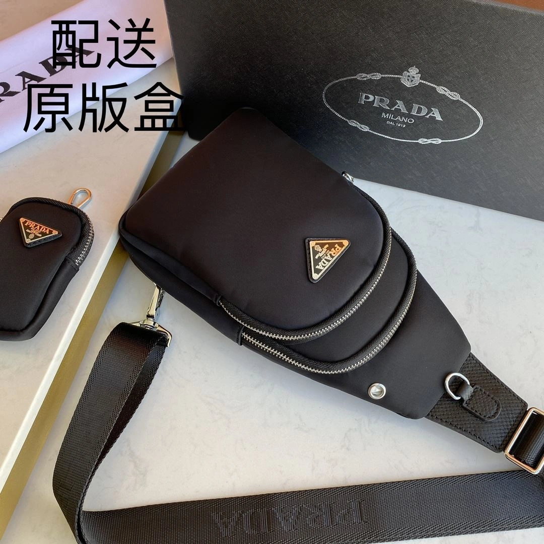 Genuine Mens Prada Waist Chest Packs