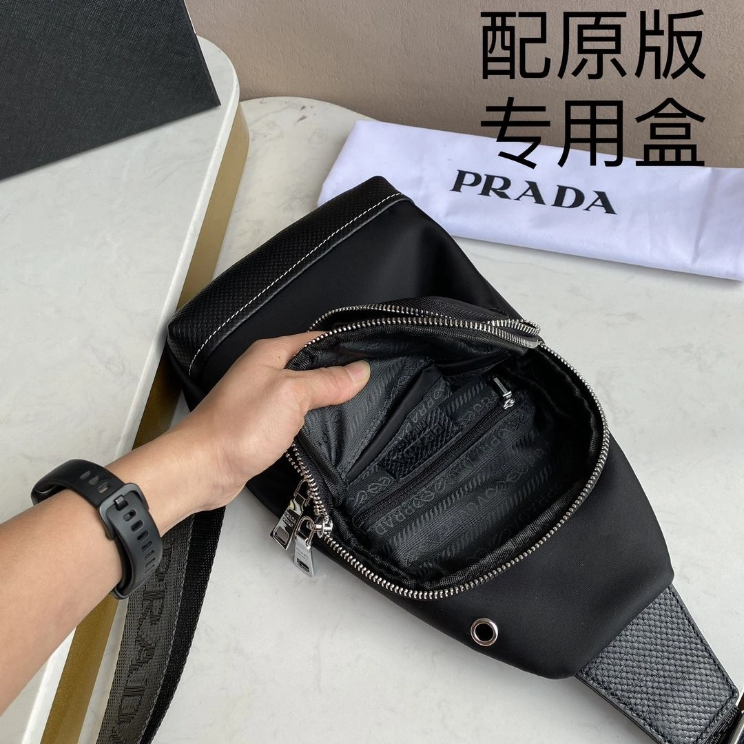 Official Mens Prada Waist Chest Packs