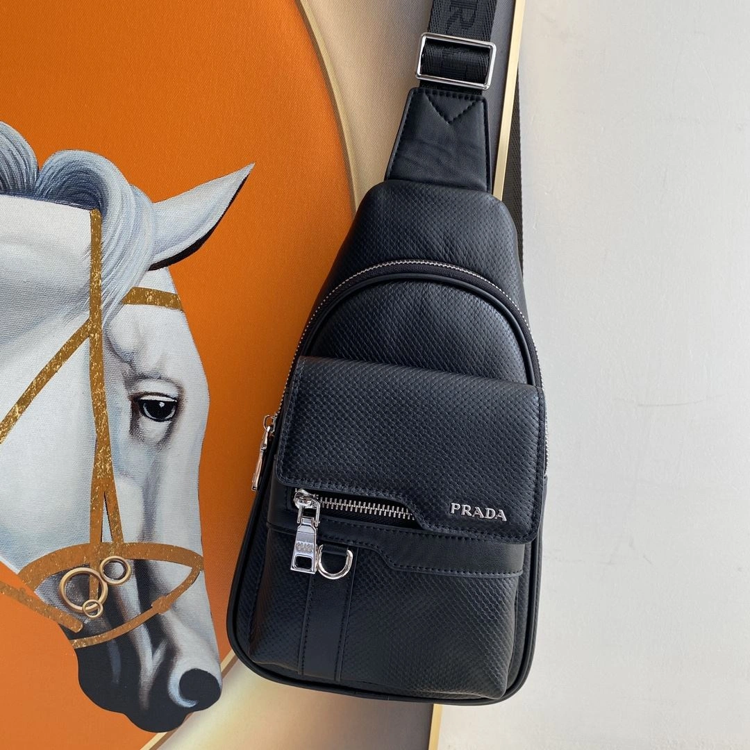 Brand-authenticated Mens Prada Waist Chest Packs
