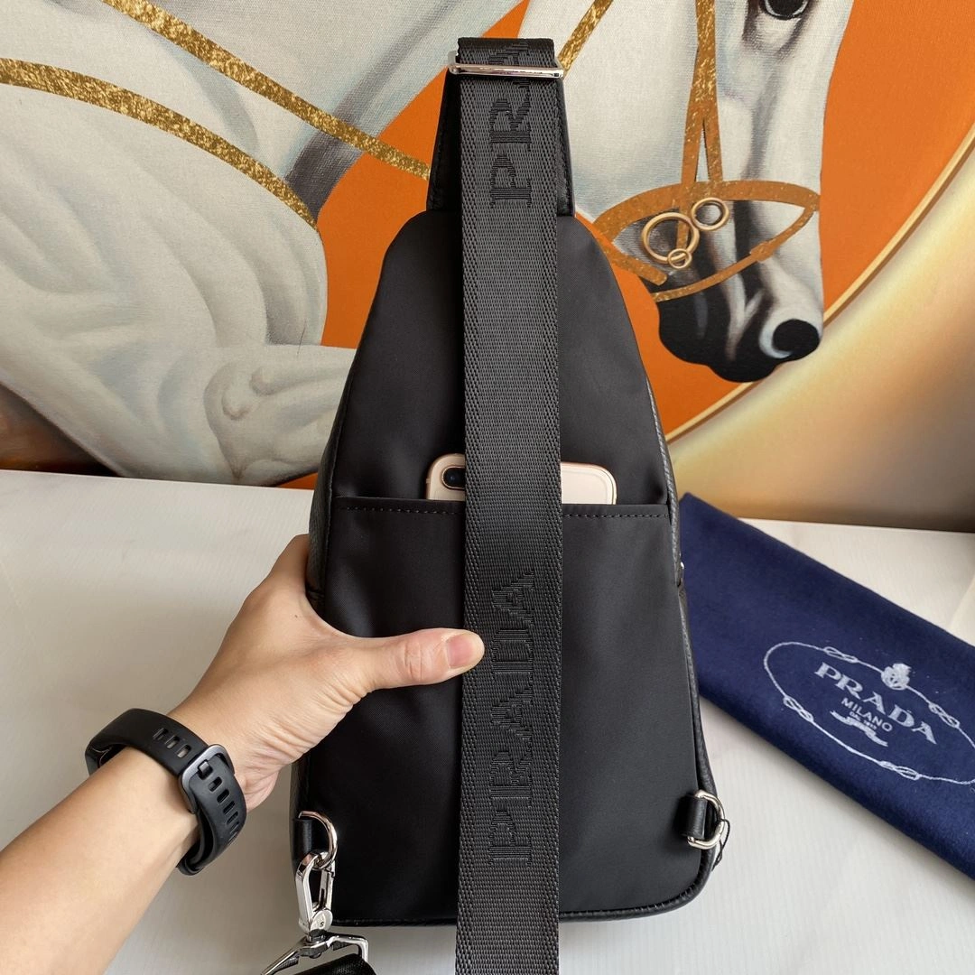 Brand-authenticated Mens Prada Waist Chest Packs