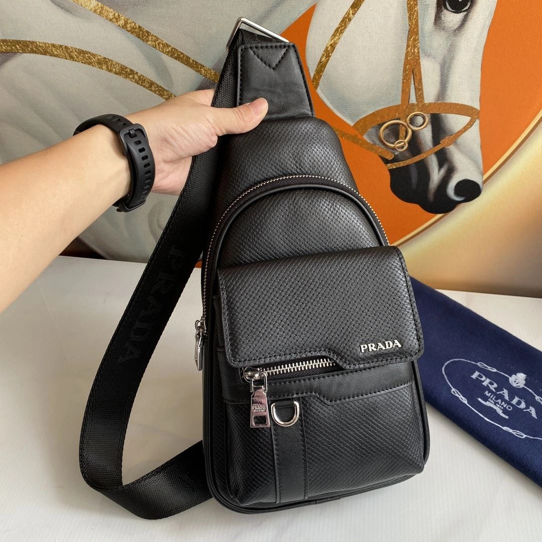 Brand-authenticated Mens Prada Waist Chest Packs