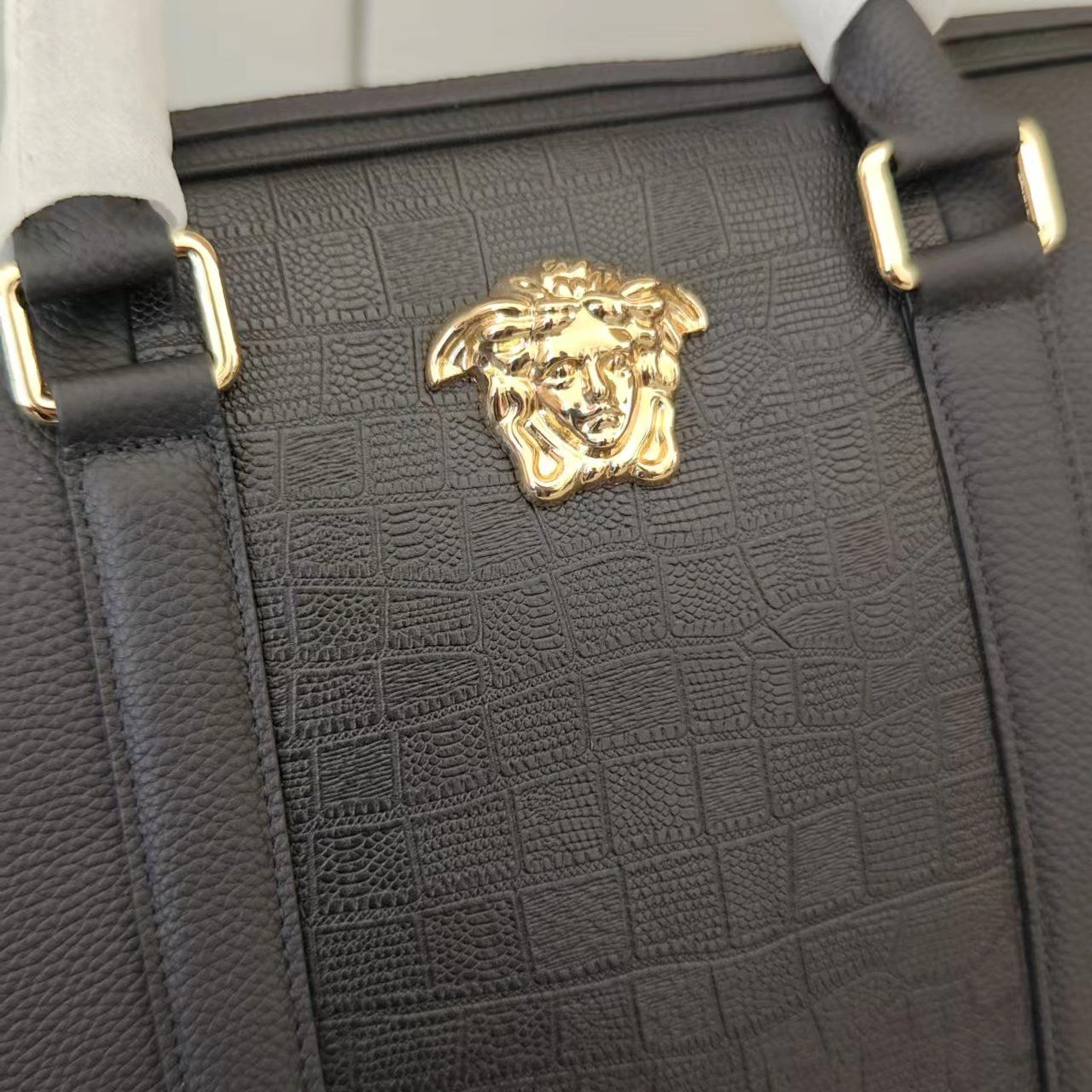 Brand-authenticated Mens Versace Briefcases
