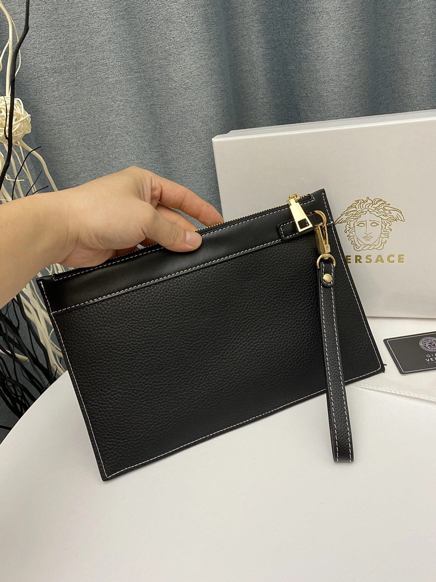 High accuracy Mens Versace Clutch Bags