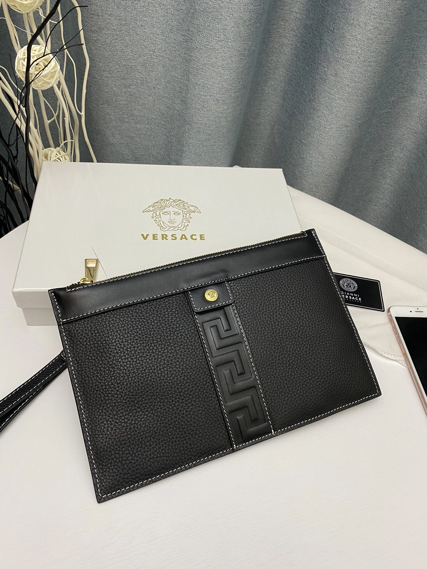 High accuracy Mens Versace Clutch Bags
