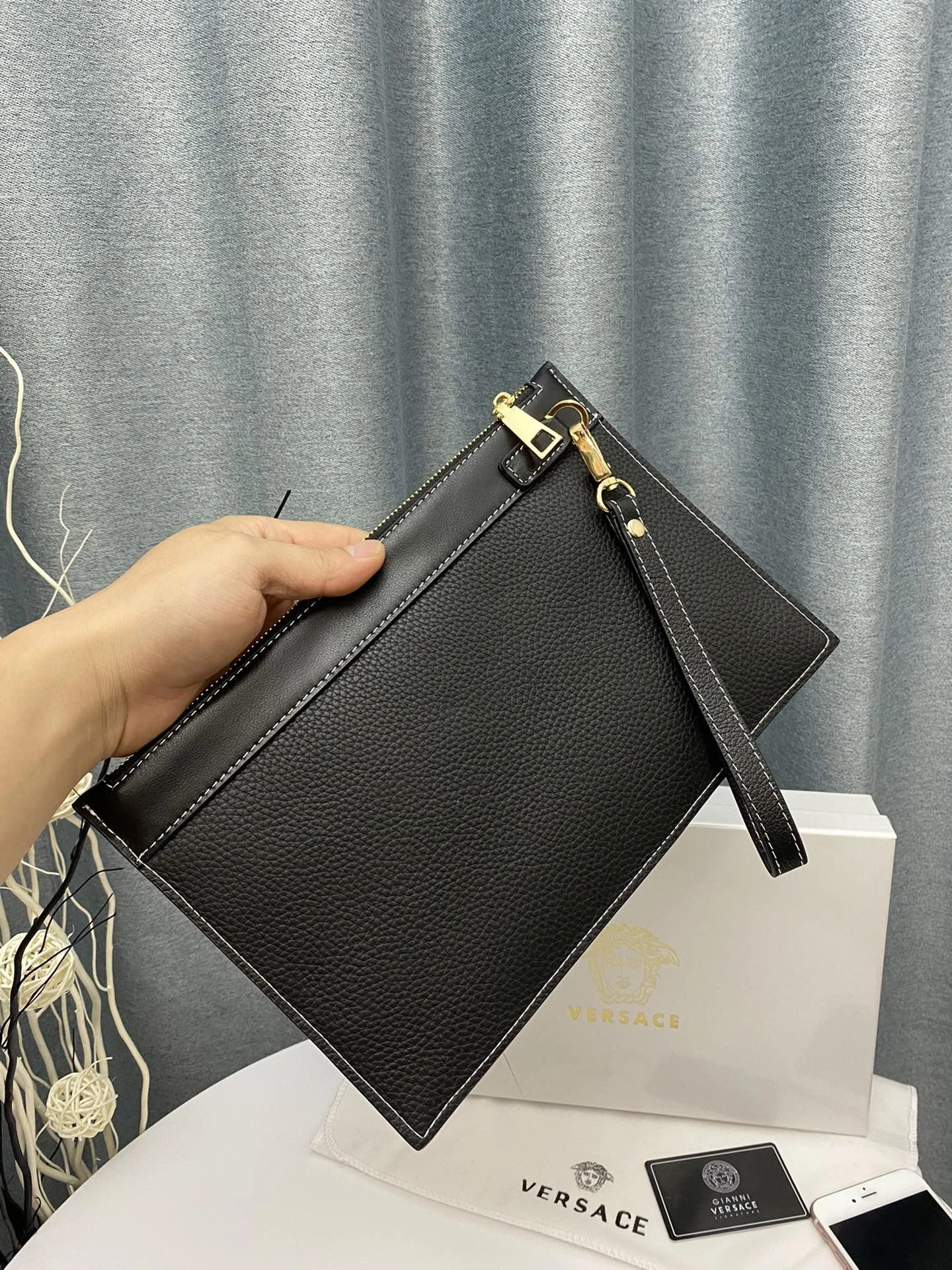 High accuracy Mens Versace Clutch Bags
