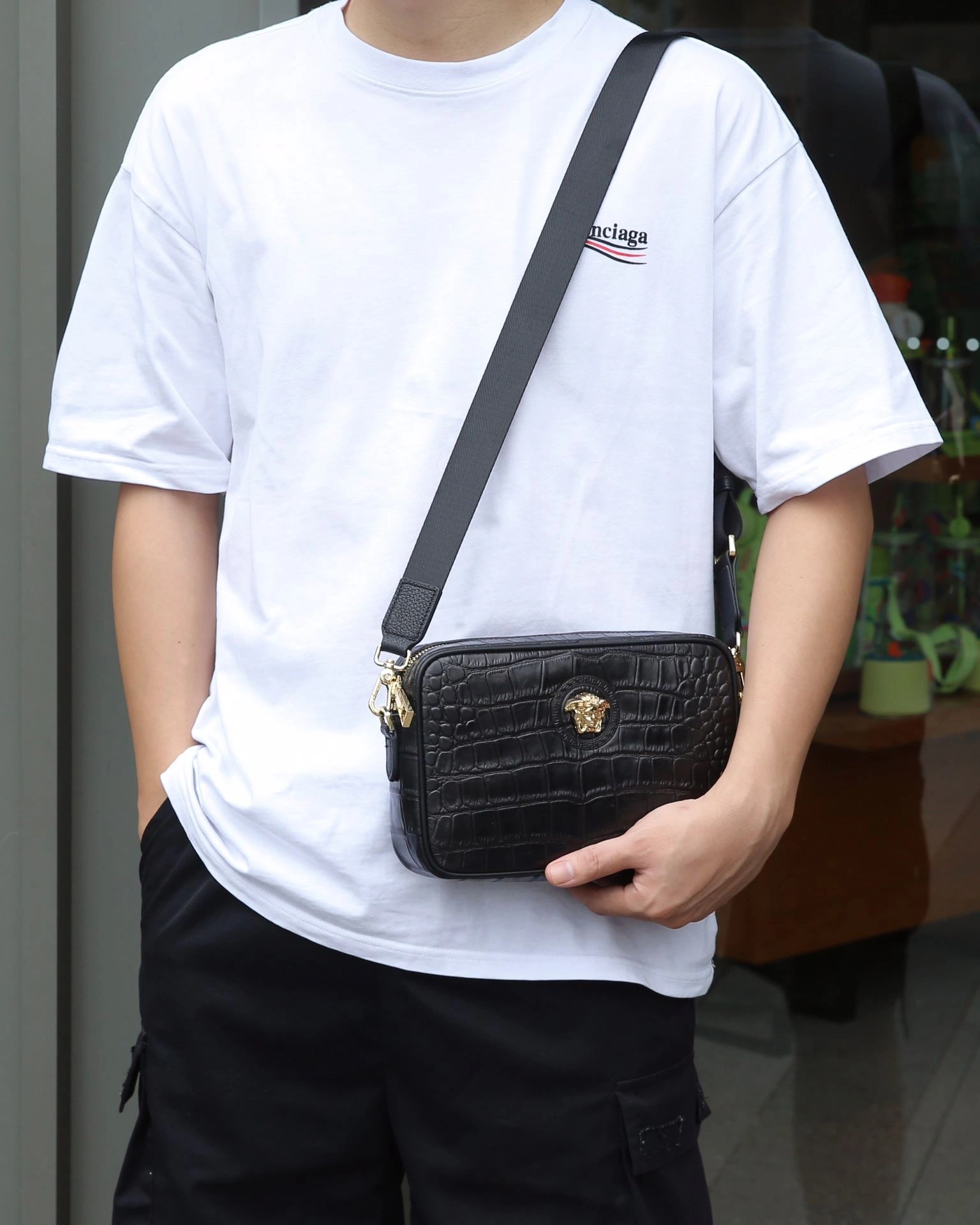 Mens Versace Satchel Bags