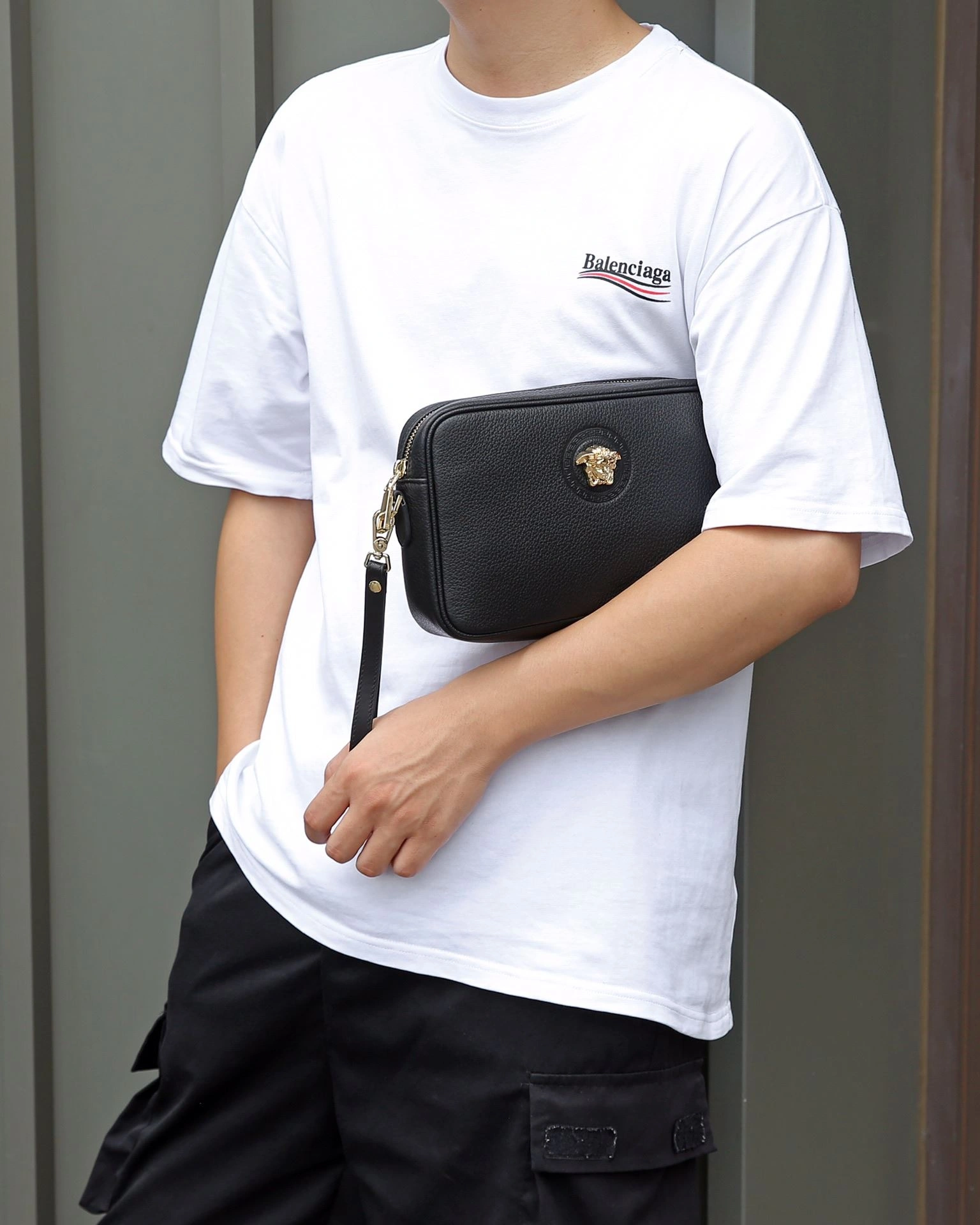 Mirror quality Mens Versace Satchel Bags