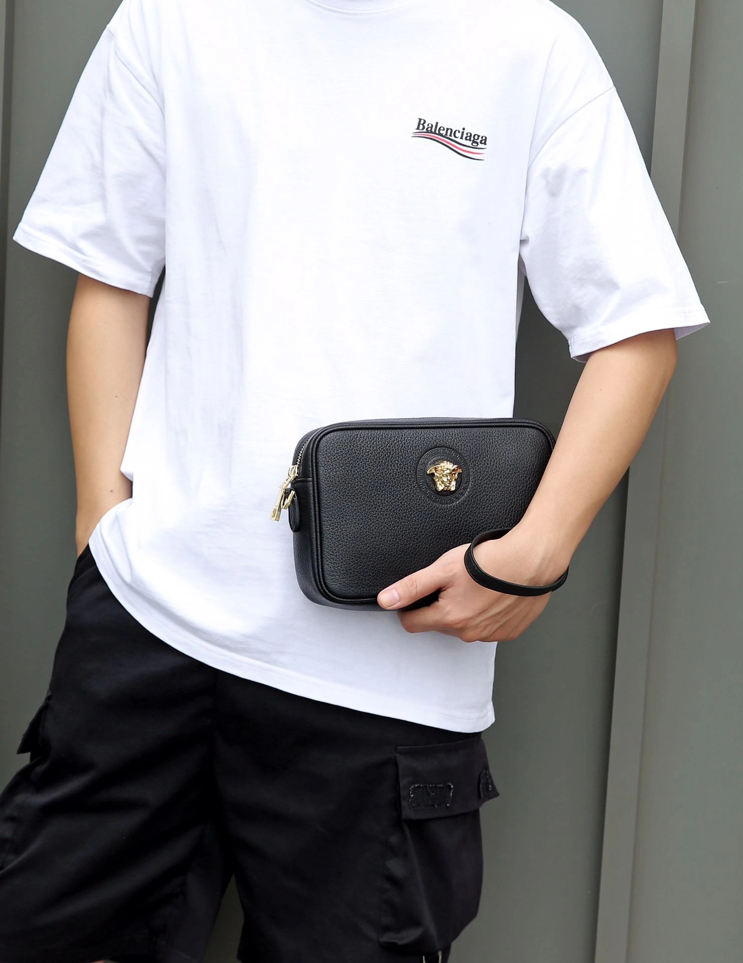 Mirror quality Mens Versace Satchel Bags