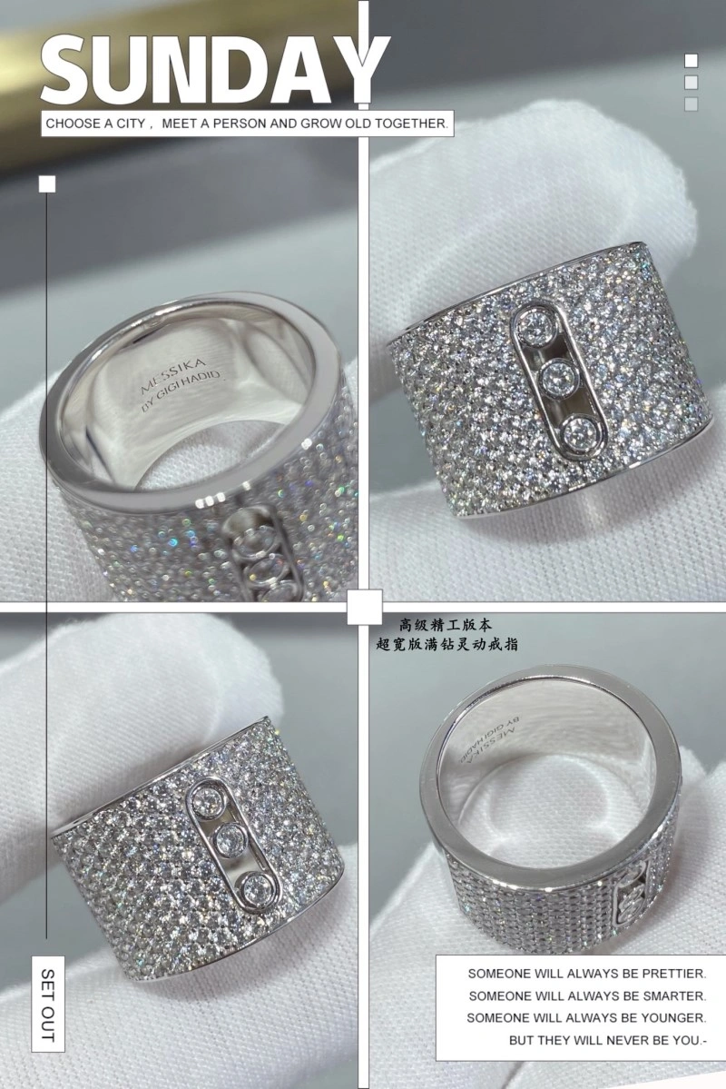 Mirror quality Messika Rings