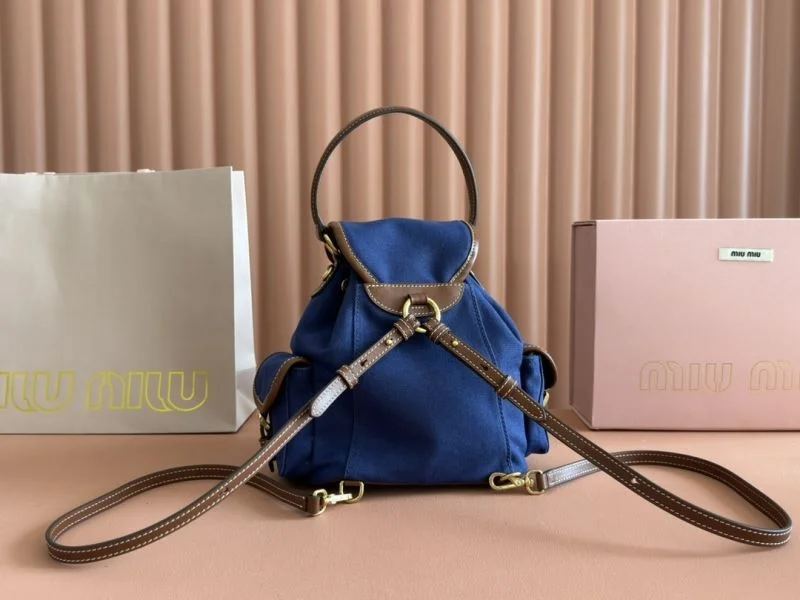 Top mirror Miu Miu Backpacks