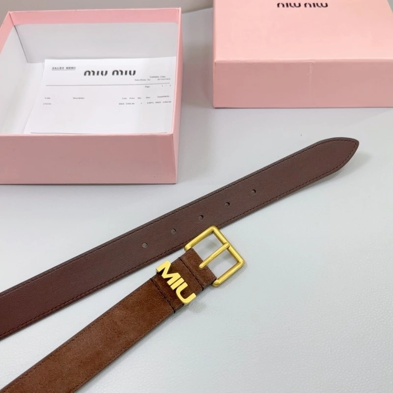 Accurate model Miu Miu Belts