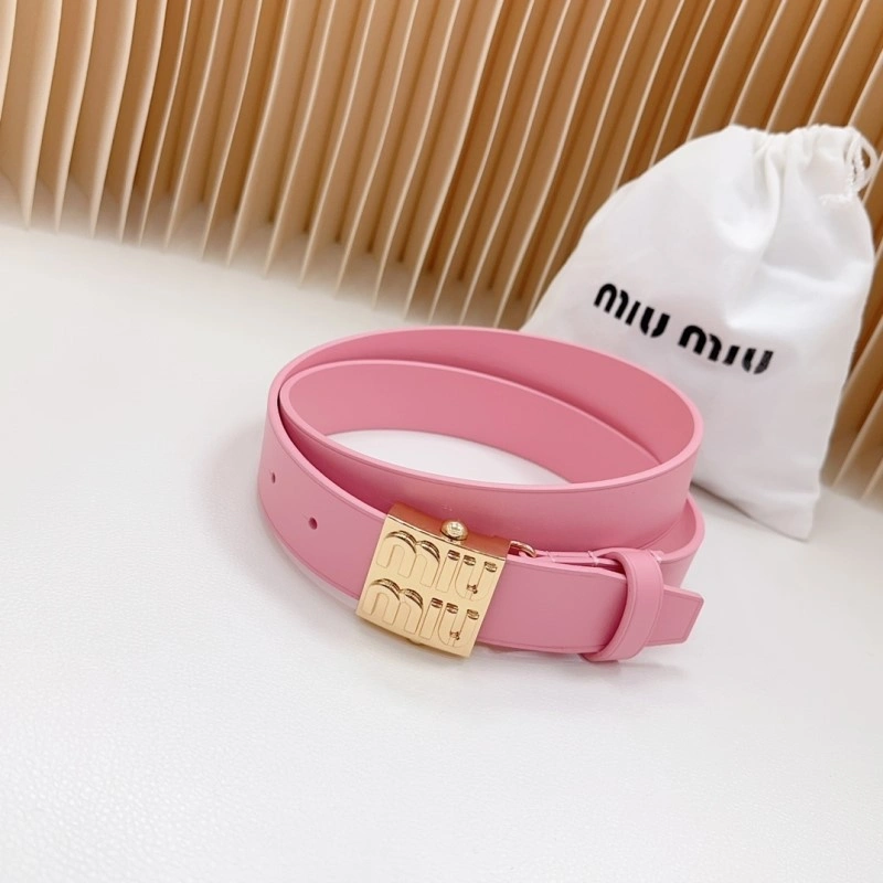 Brand-authenticated Miu Miu Belts