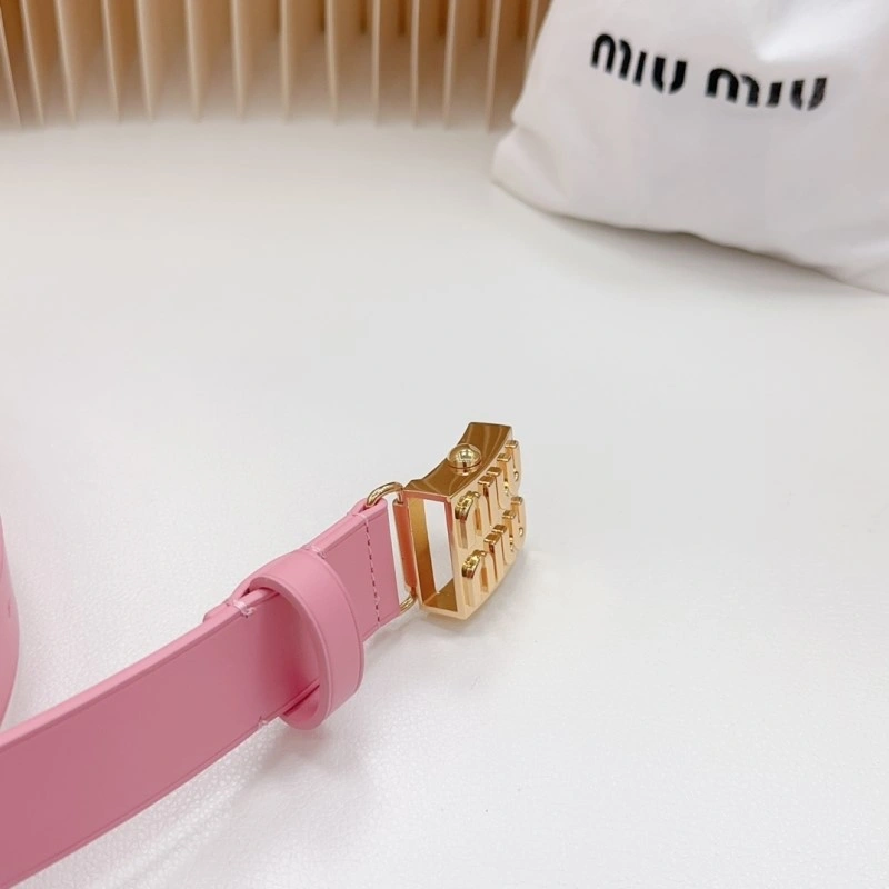Brand-authenticated Miu Miu Belts