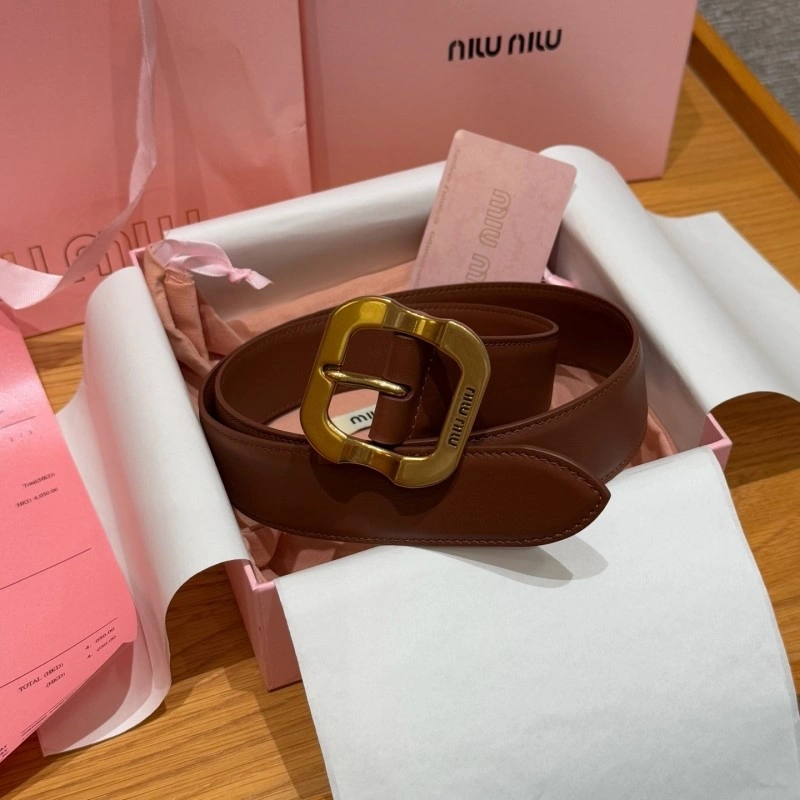 Brand-authenticated Miu Miu Belts