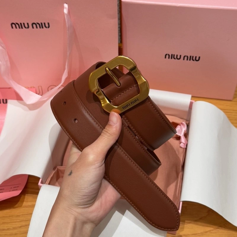 Brand-authenticated Miu Miu Belts