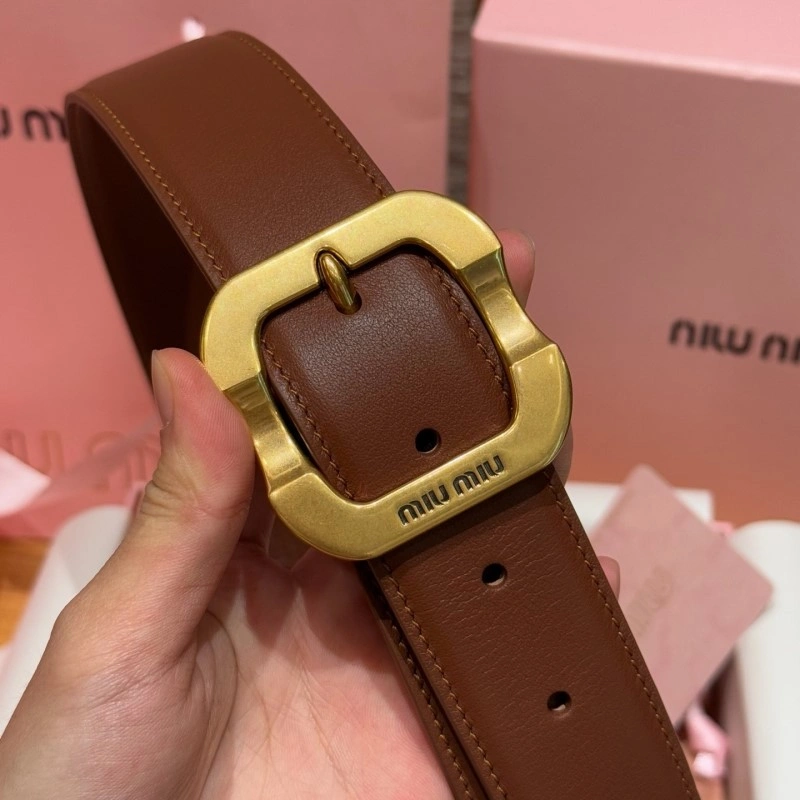 Brand-authenticated Miu Miu Belts