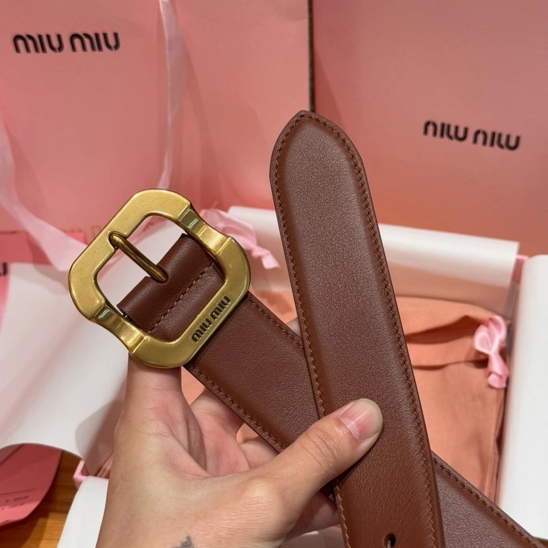 Brand-authenticated Miu Miu Belts