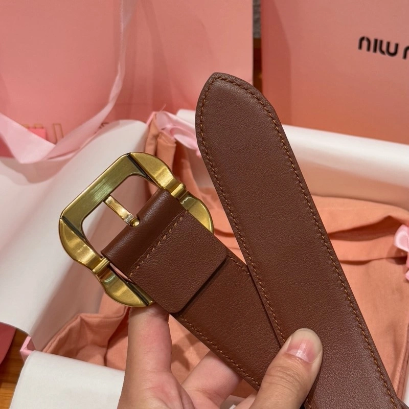 Brand-authenticated Miu Miu Belts