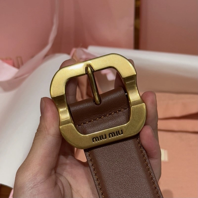 Brand-authenticated Miu Miu Belts