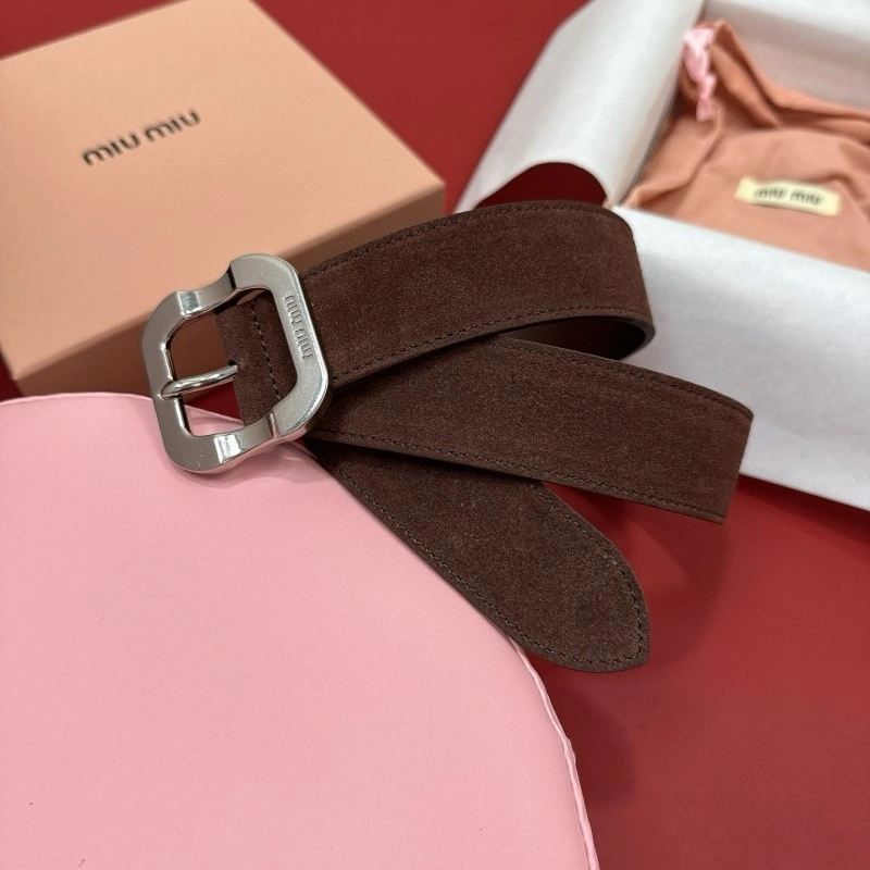 Brand-authenticated Miu Miu Belts