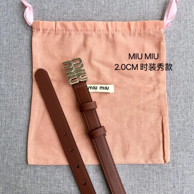 Authentic Miu Miu Belts