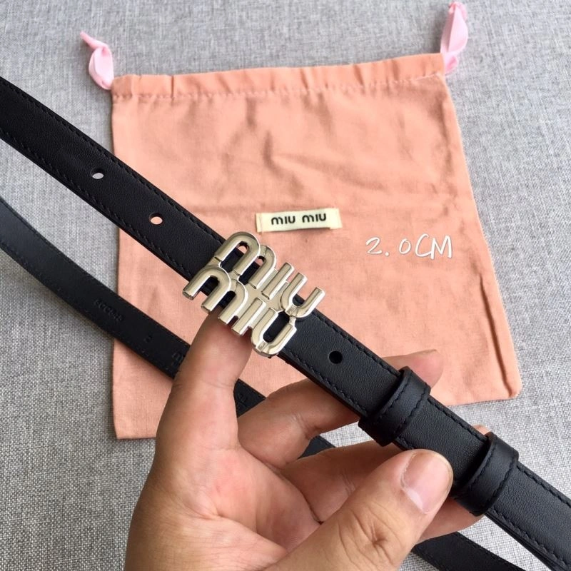 Brand-authenticated Miu Miu Belts