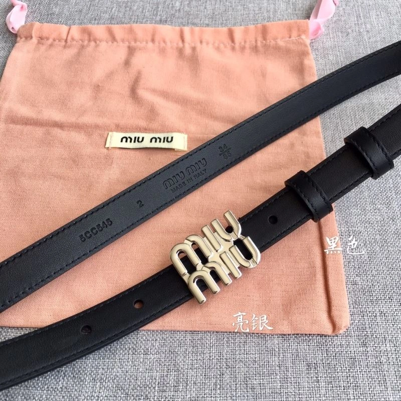Brand-authenticated Miu Miu Belts