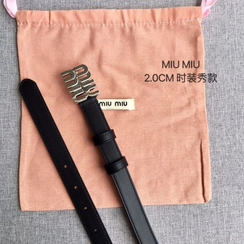 Brand-authenticated Miu Miu Belts