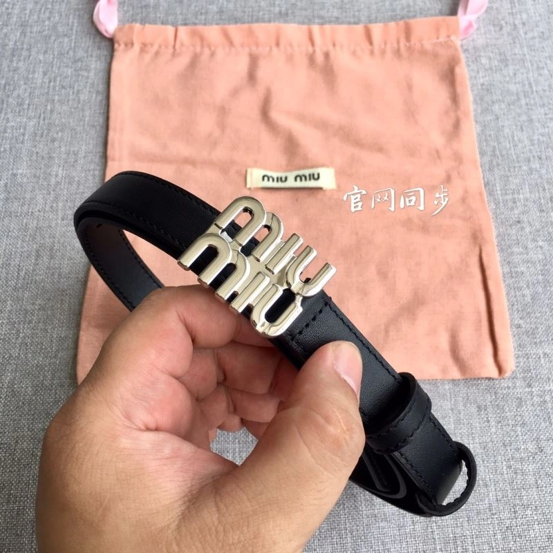 Brand-authenticated Miu Miu Belts