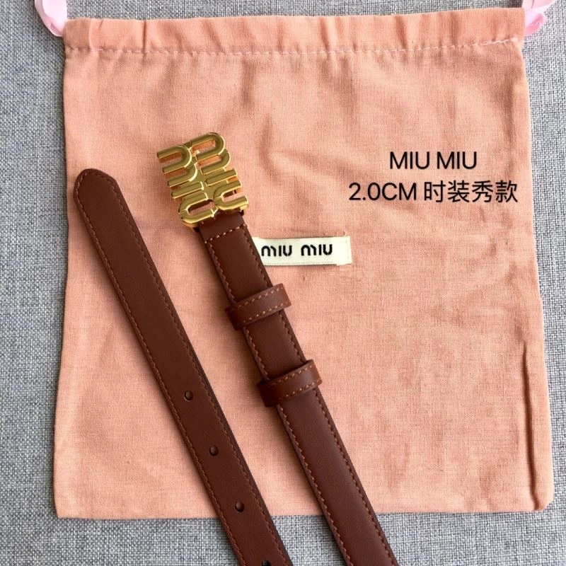 Indistinguishable Miu Miu Belts