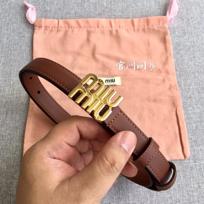 Indistinguishable Miu Miu Belts