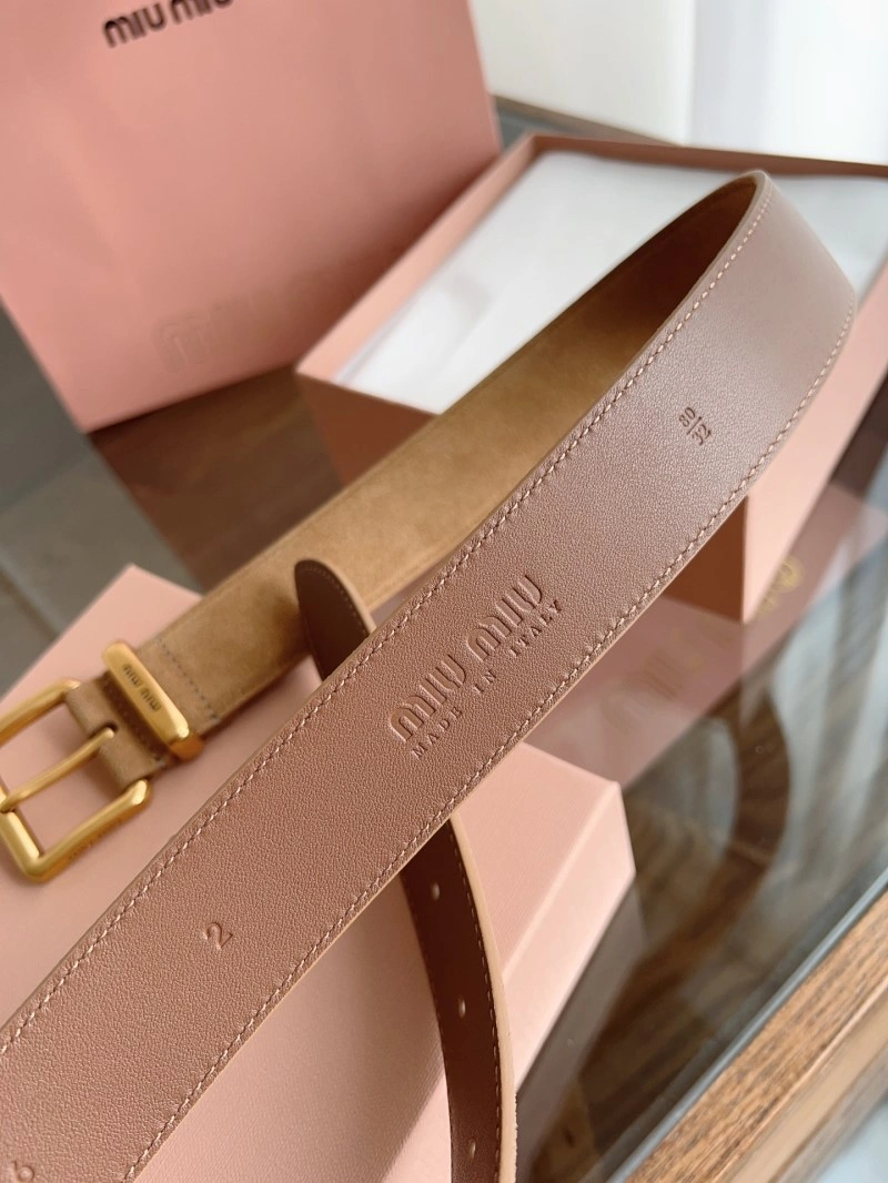 Brand-authenticated Miu Miu Belts