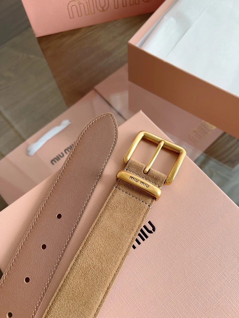 Brand-authenticated Miu Miu Belts