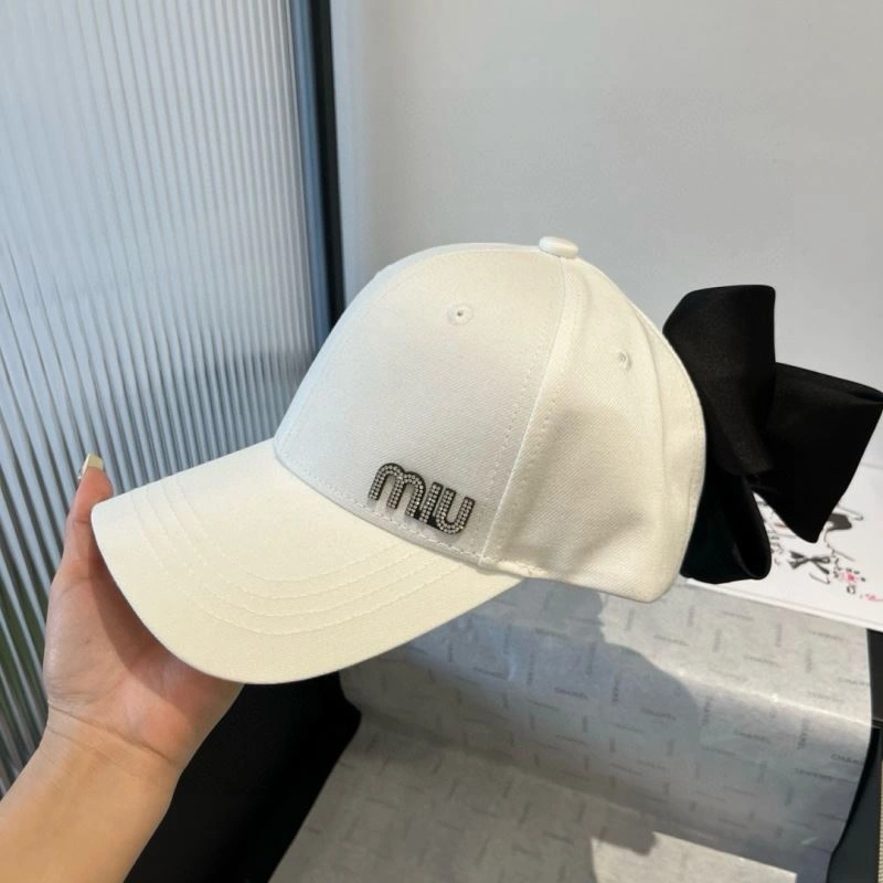 Brand-authenticated Miu Miu Caps