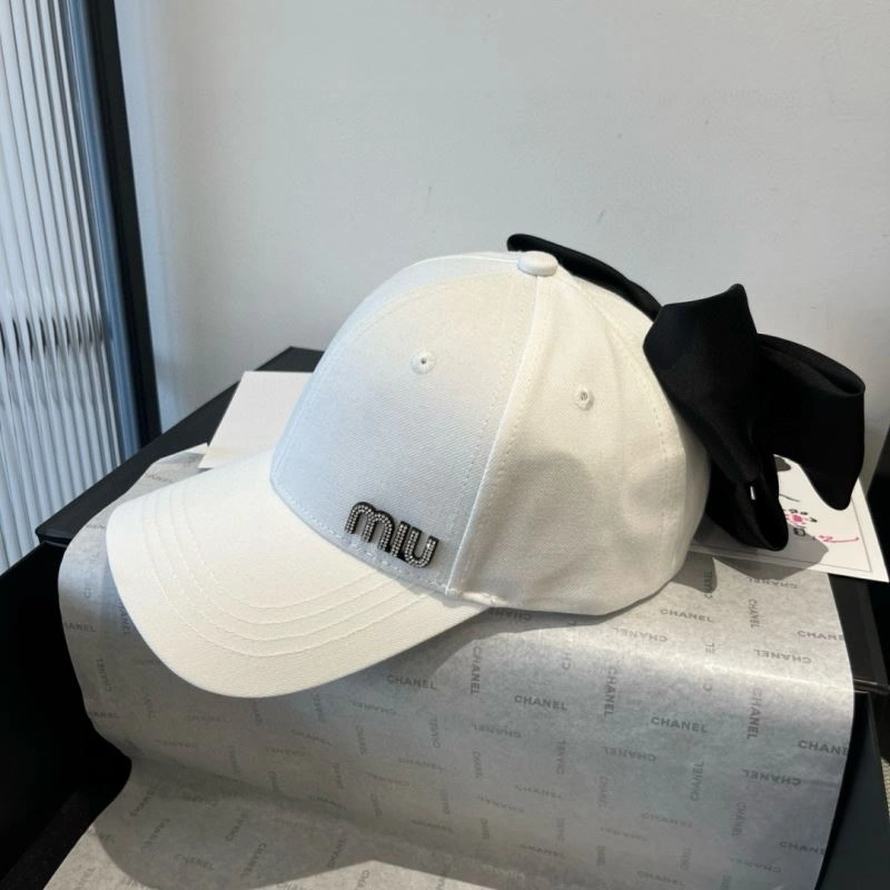 Brand-authenticated Miu Miu Caps
