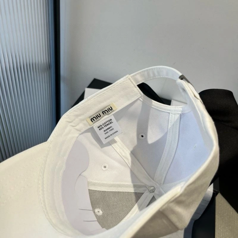 Brand-authenticated Miu Miu Caps