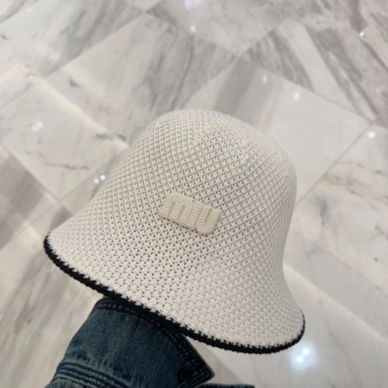 Brand-authenticated Miu Miu Caps