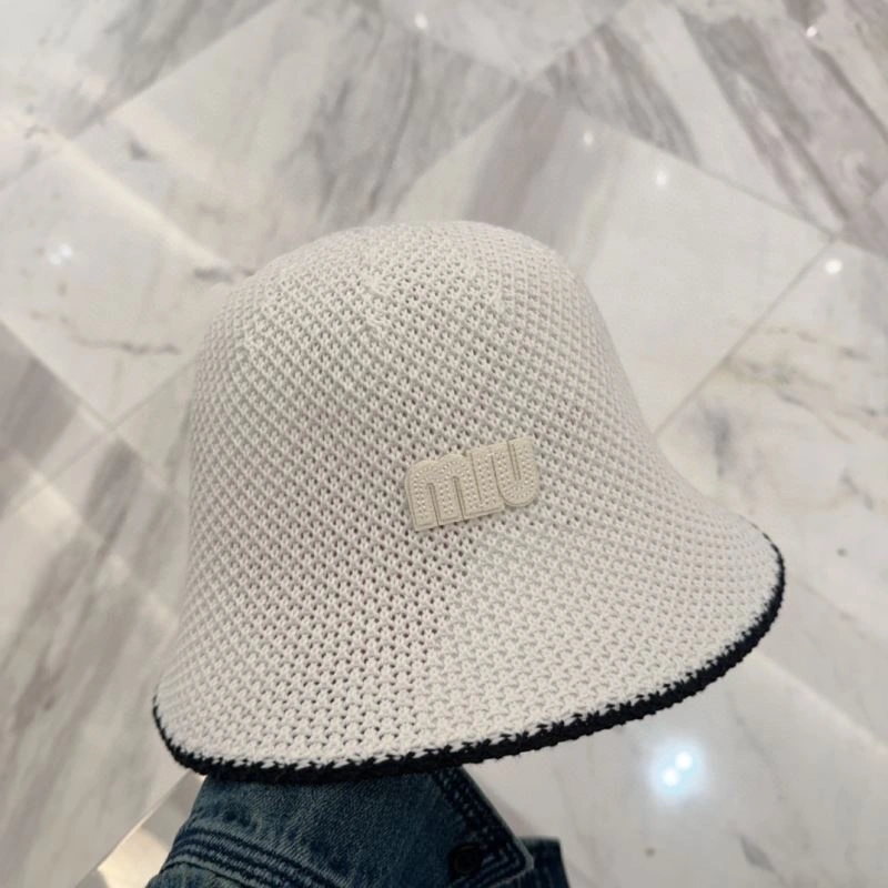 Brand-authenticated Miu Miu Caps