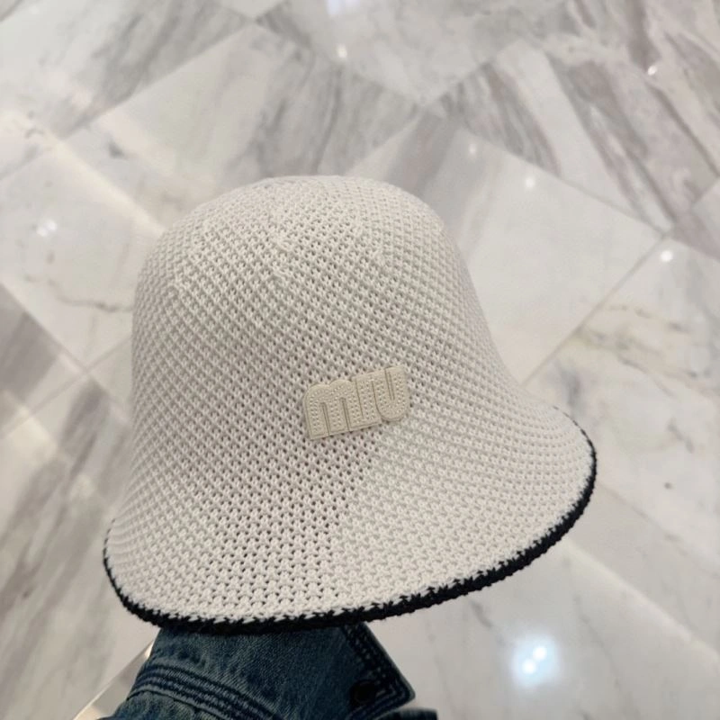 Brand-authenticated Miu Miu Caps