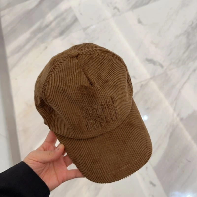 Brand-authenticated Miu Miu Caps