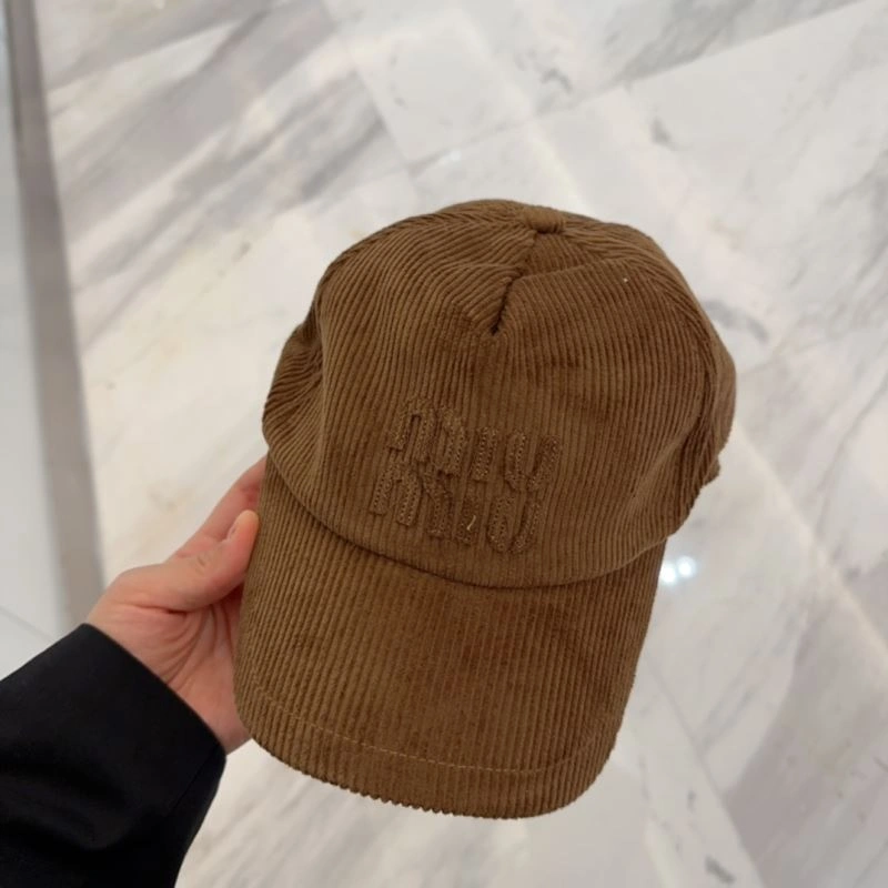 Brand-authenticated Miu Miu Caps