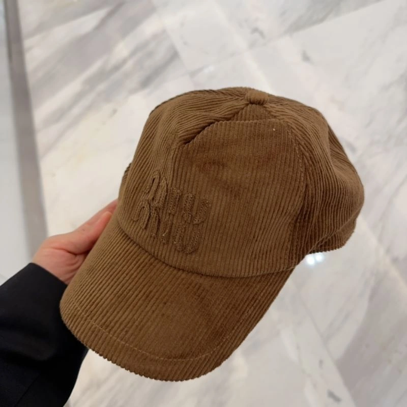 Brand-authenticated Miu Miu Caps