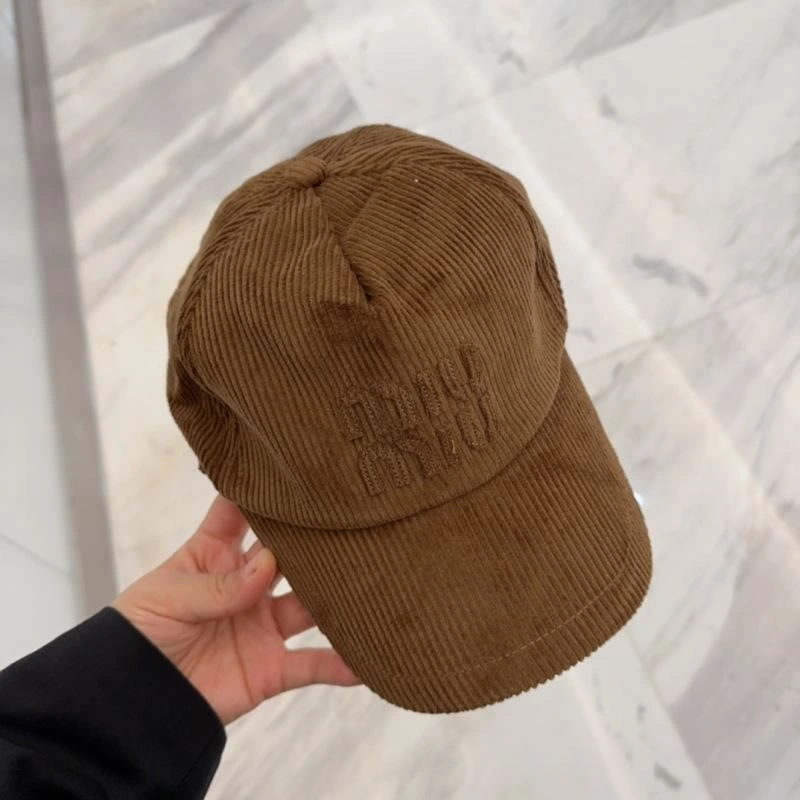 Brand-authenticated Miu Miu Caps