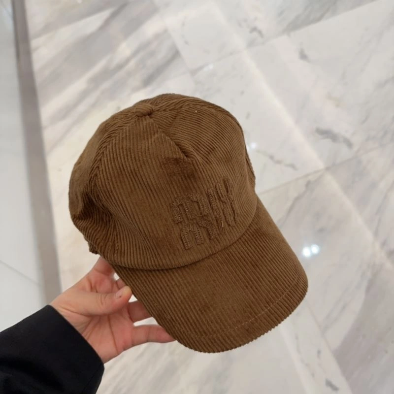 Brand-authenticated Miu Miu Caps