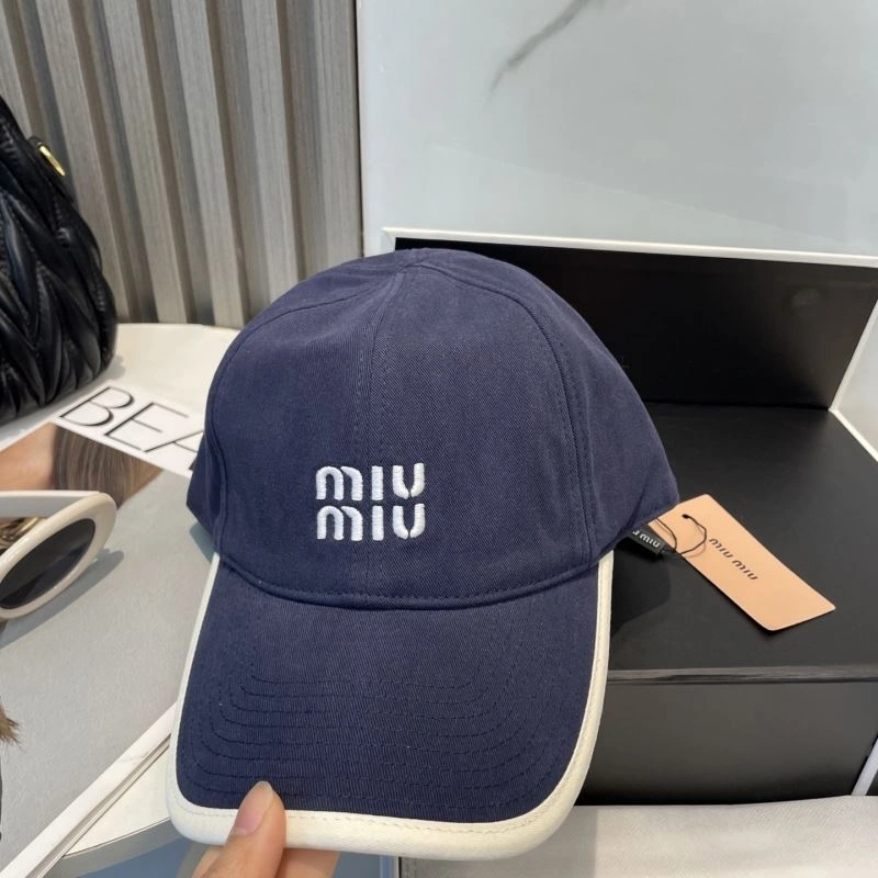 Brand-authenticated Miu Miu Caps